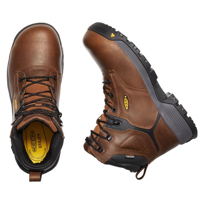 Men's Keen Utility 6" Chicago Met Guard Carbon Toe Waterproof Boots ...