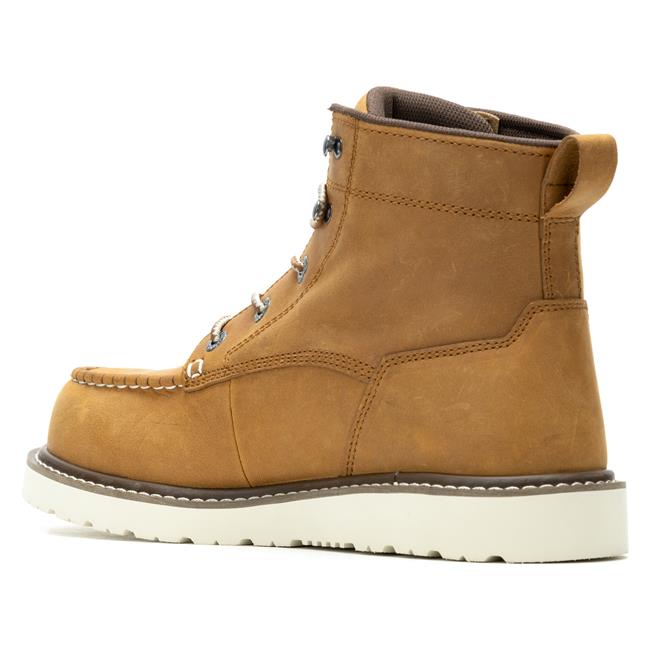 Men's Wolverine 6" Unlined Moc Toe Trade Wedge Composite Toe Boots ...