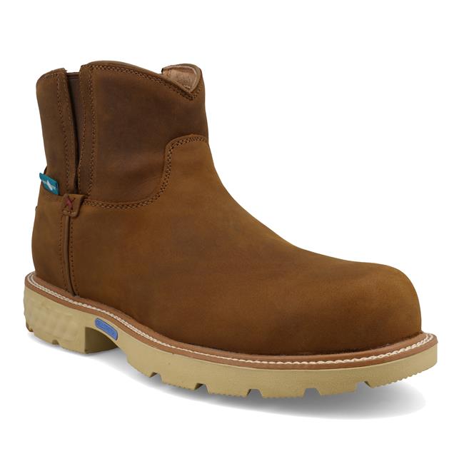 Men's Twisted X 6" Waterproof Slip-On Composite Toe Work Boots | Work ...