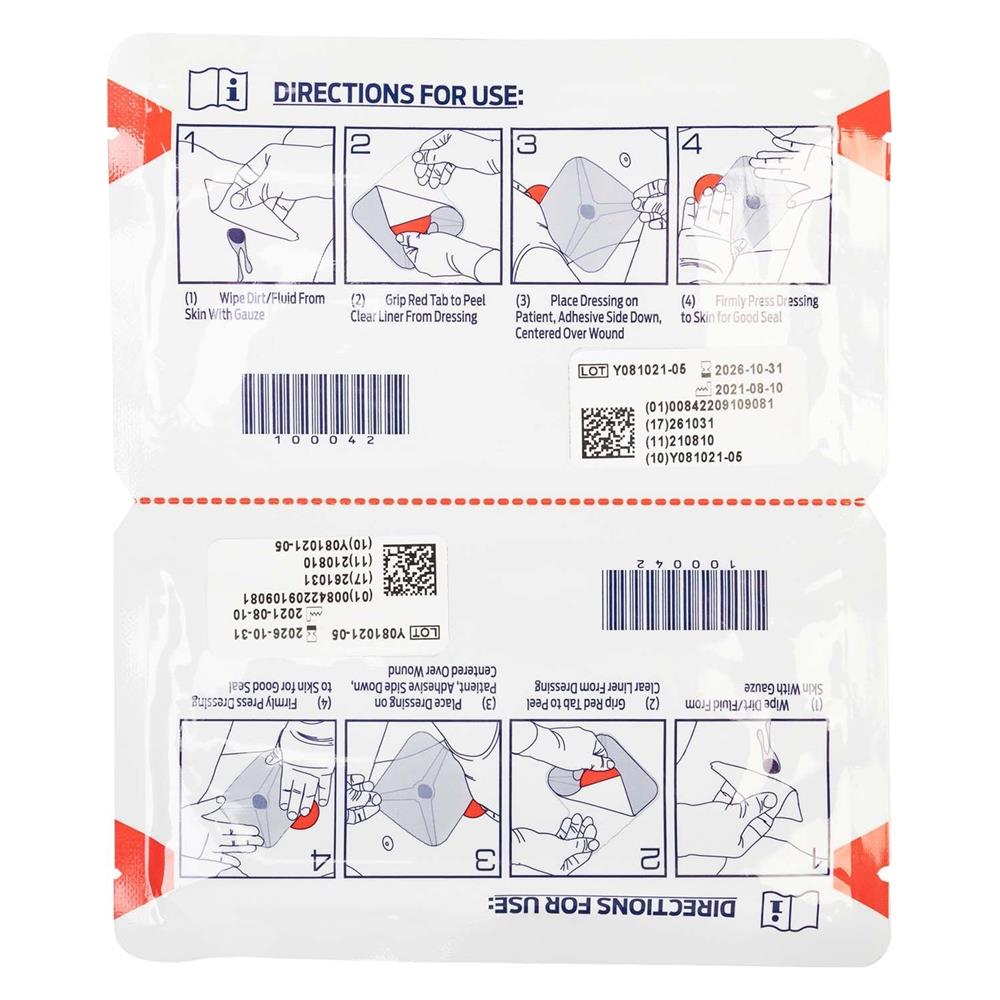 North American Rescue HyFin Vent Compact Chest Seal Twin Pack ...