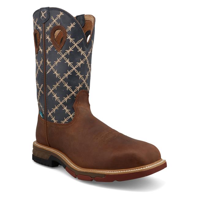 Men's Twisted X 12" Western Composite Met Guard Waterproof Boots | Work ...