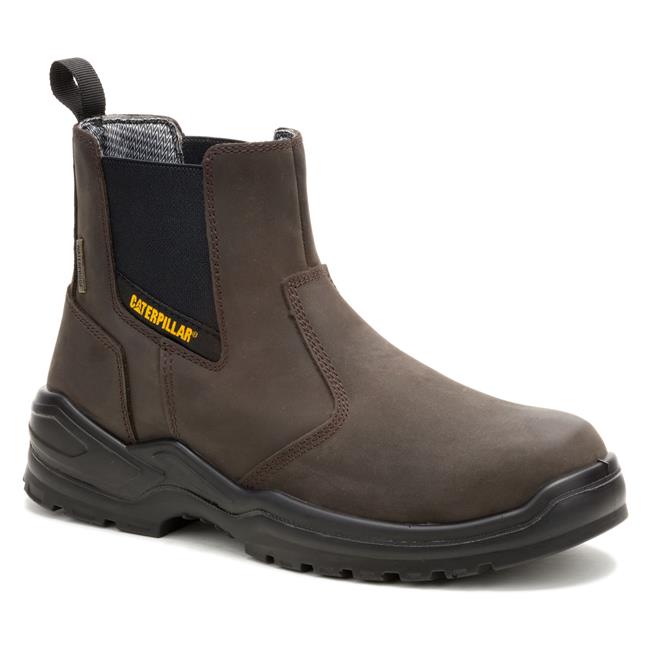 Men's CAT Striver Steel Toe Waterproof Chelsea Boots | WorkBoots.com
