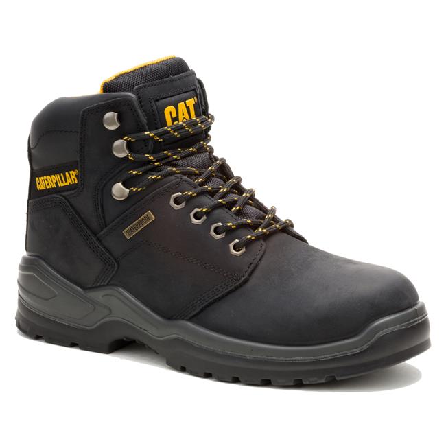Men's CAT Striver Waterproof Steel Toe Leather Boots | Work Boots Superstore | WorkBoots.com
