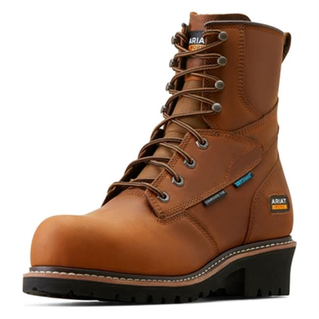 Men's Ariat Logger Shock Shield Waterproof Composite Toe Boots ...