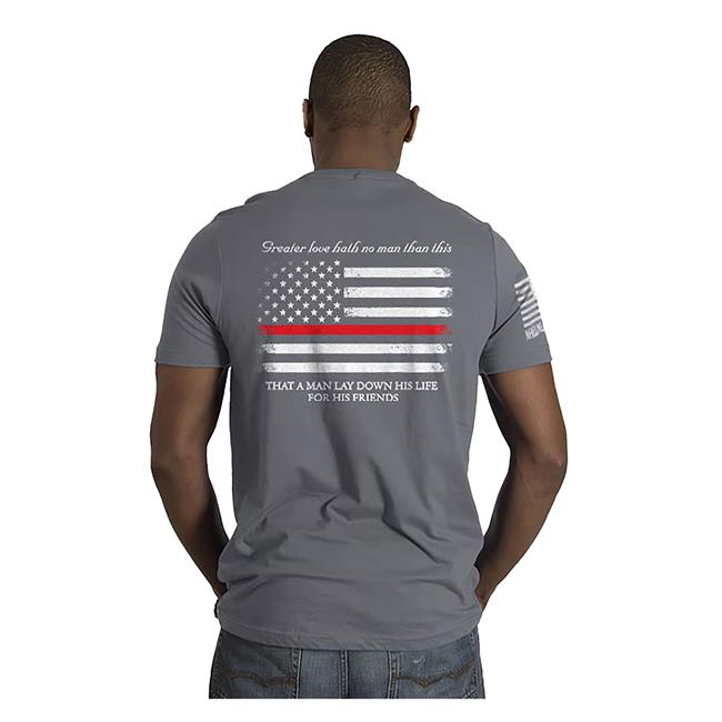 Men's Nine Line Thin Red Line T-Shirt | Tactical Gear Superstore ...