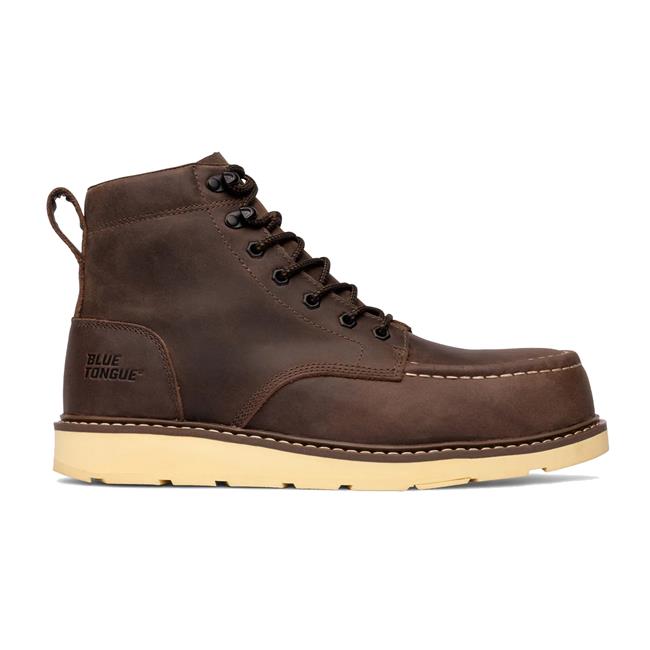 Blue Tongue 6" Toro Moc Toe Wedge Composite Nano Toe Boots | WorkBoots.com